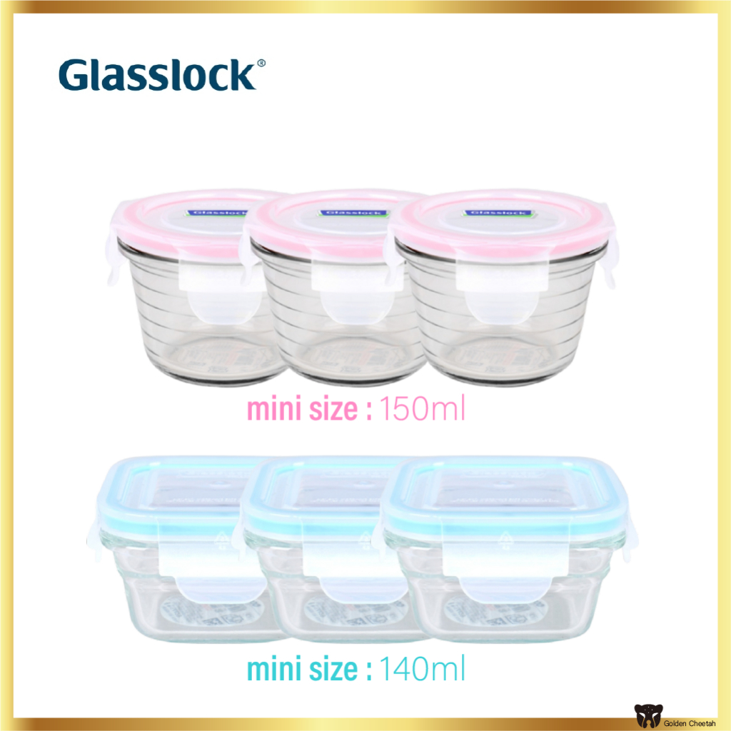 [Made in Korea] GLASSLOCK Airtight Food Container Mini Size 140ml 150ml ...