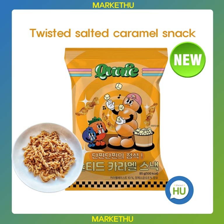 CU X Quafe Caramel Salted Snack 85g/Korea’s famous cafe collaboration ...