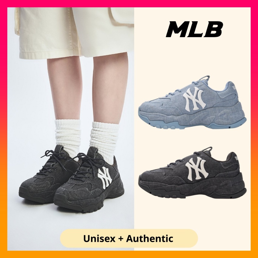 MLB Bigball CHUNKY All Over Denim Shoes (2025New) | Shopee Malaysia