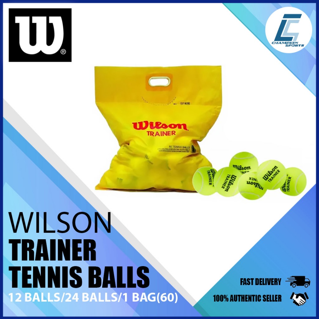 Wilson Trainer Tennis Balls (T1322) (P PP/11/RO) | Shopee Malaysia