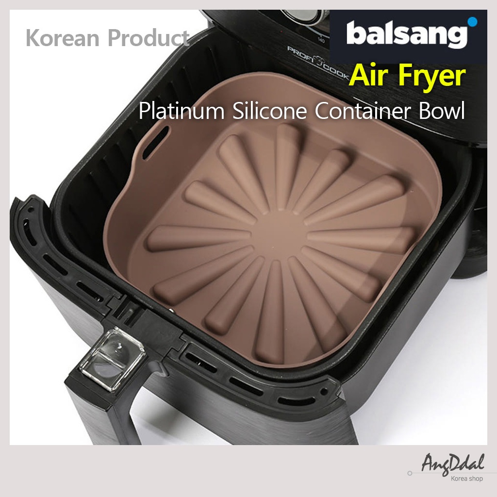 Korean Balsang Air Fryer Platinum Silicone Bowl Ovenware Fpot Square ...
