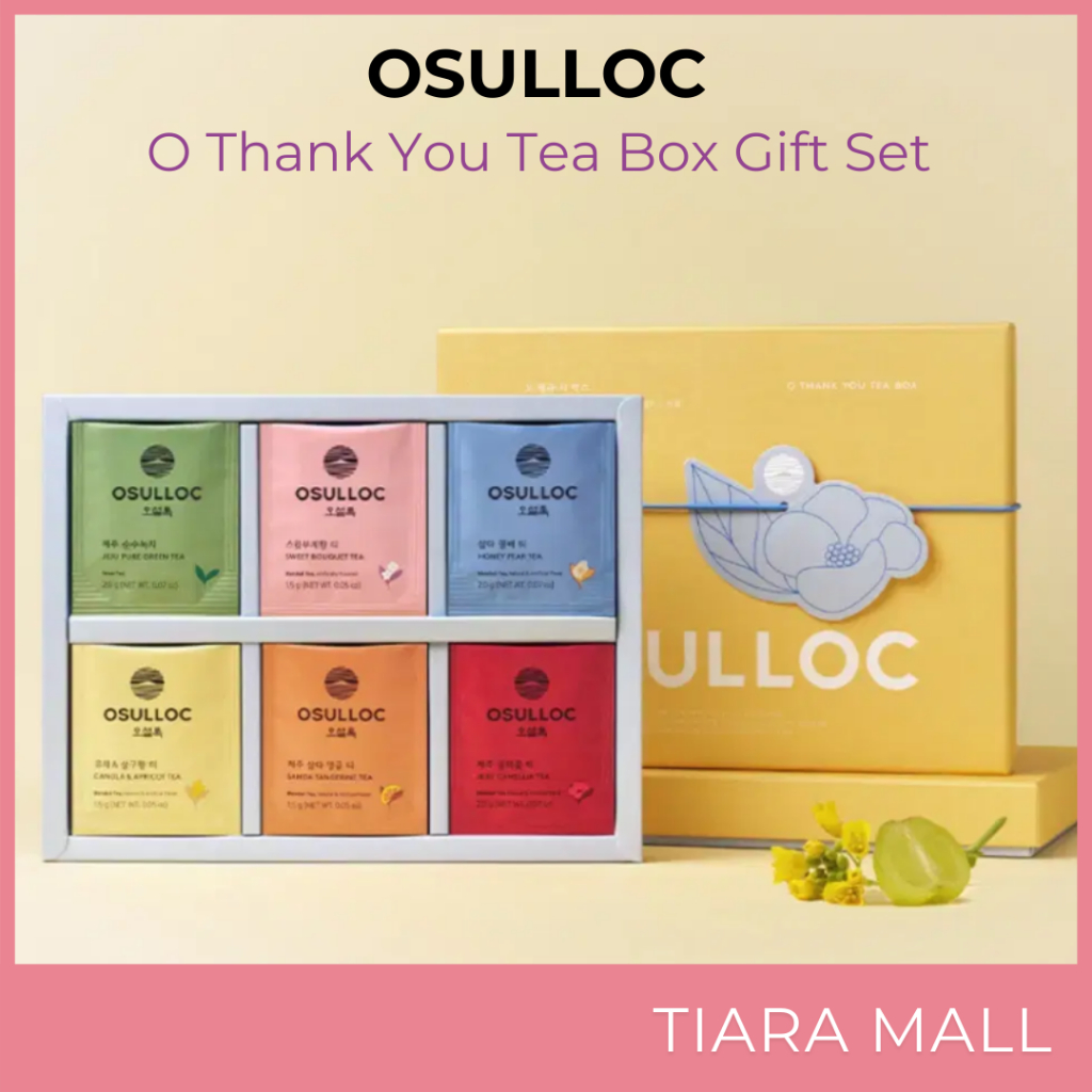 [OSULLOC] O Thank You Tea Box Gift Set, 6 Flavors x 4 Teabags (24 Tea ...