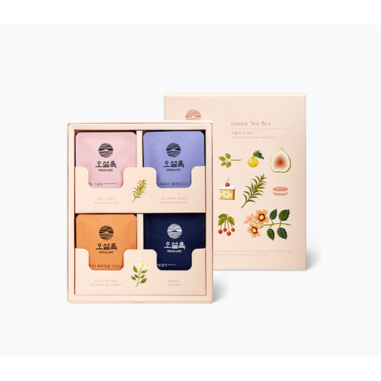 [OSULLOC] Lovely Tea Box Korean Jeju Variety Tea Sampler 12 Ct/ 4 ...