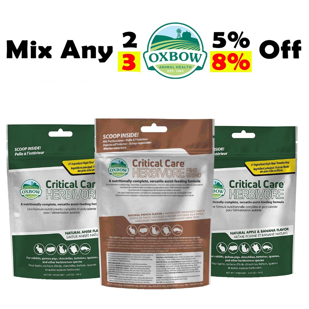 Oxbow Critical Care -Assorted (Fine Grind, Anise, Apple Banana ...