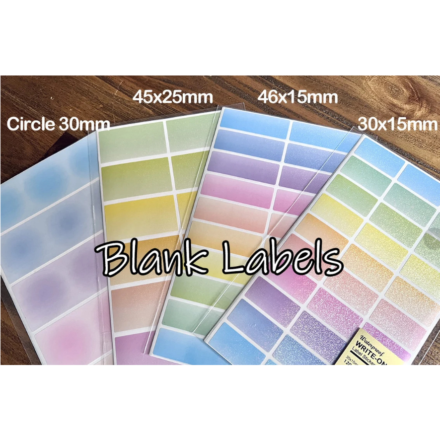 Waterproof Blank Labels/Write-On Label/Blank Stickers/All-Purpose ...