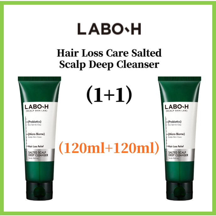 LABO-H Hair Loss Care Salted Scalp Deep Cleanser 1+1(120ml+120ml ...
