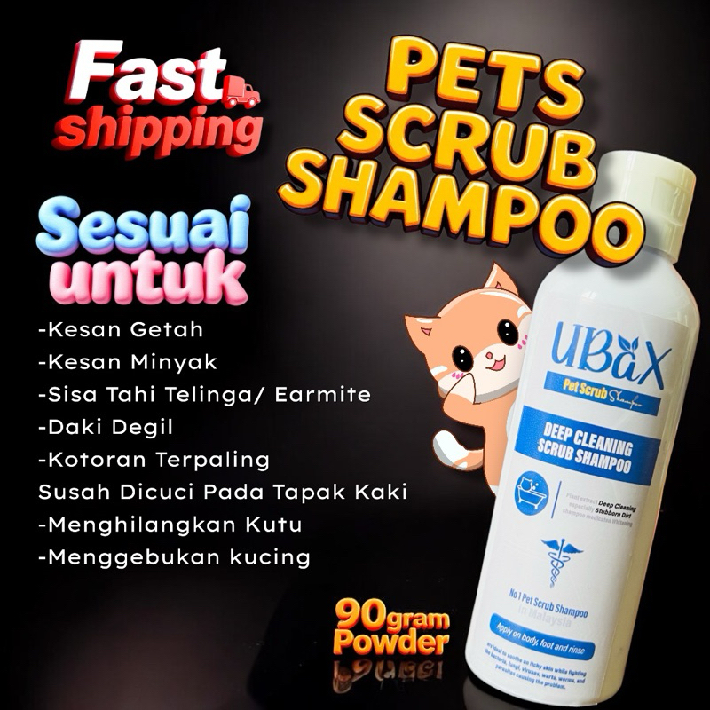 Ubax Scrub Pets ORIGINAL HQ Deep Cleaning Scrub Shampoo Cats,Dog \ UBAX ...
