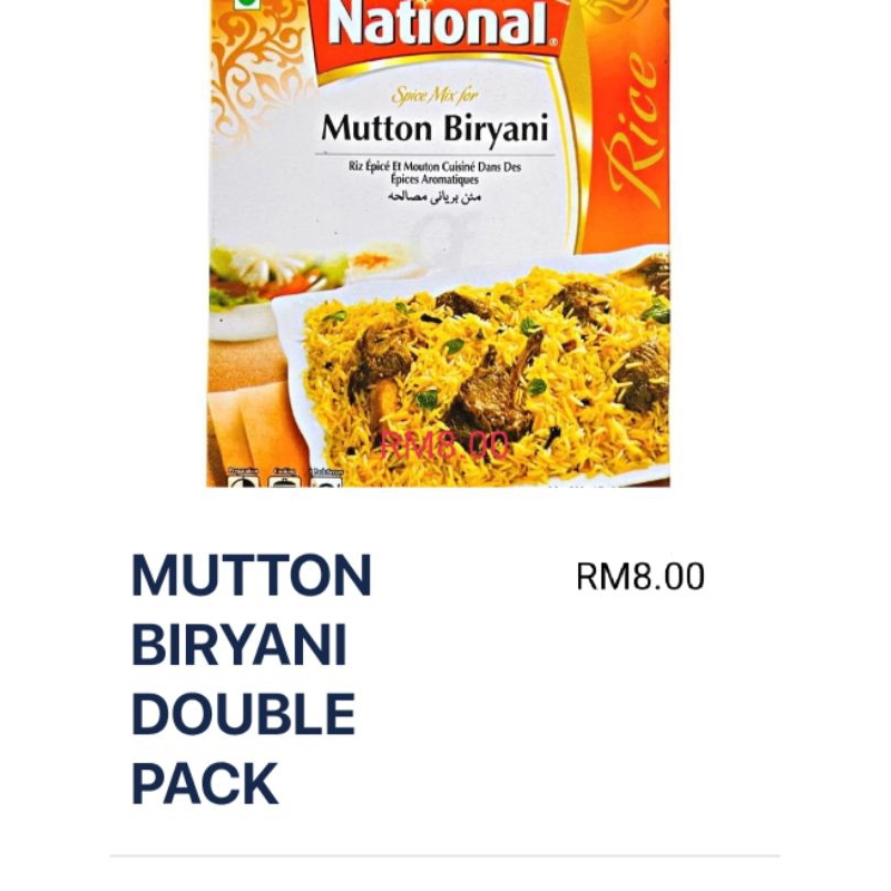 national mutton biryani masala | Shopee Malaysia