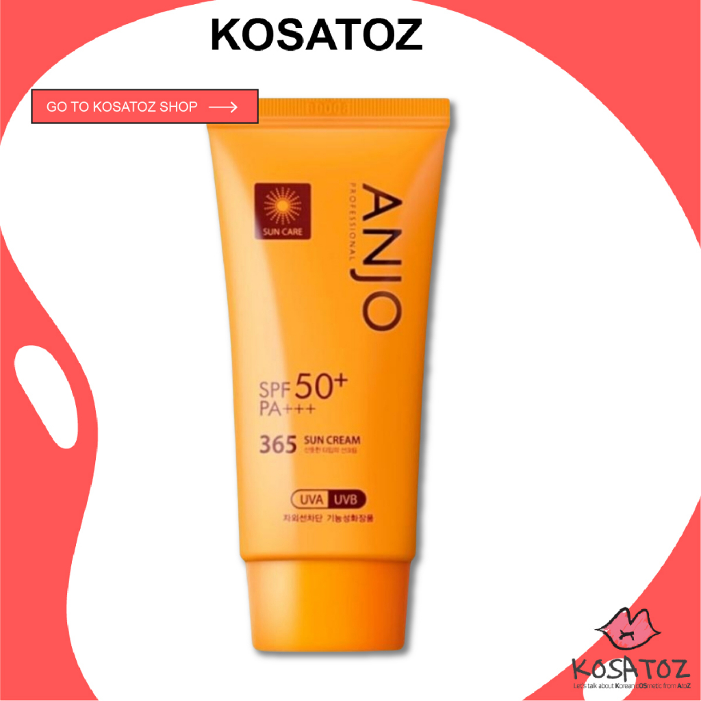 ANJO Professional 365 Daily Sun Cream SPF 50+ PA+++ 70g-Facial Suncream ...