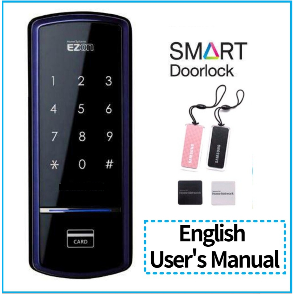 ZIGBANG SHS-1321 Smart Digital Door Lock ★English User's Manual★ Keyless Electronic Security ...