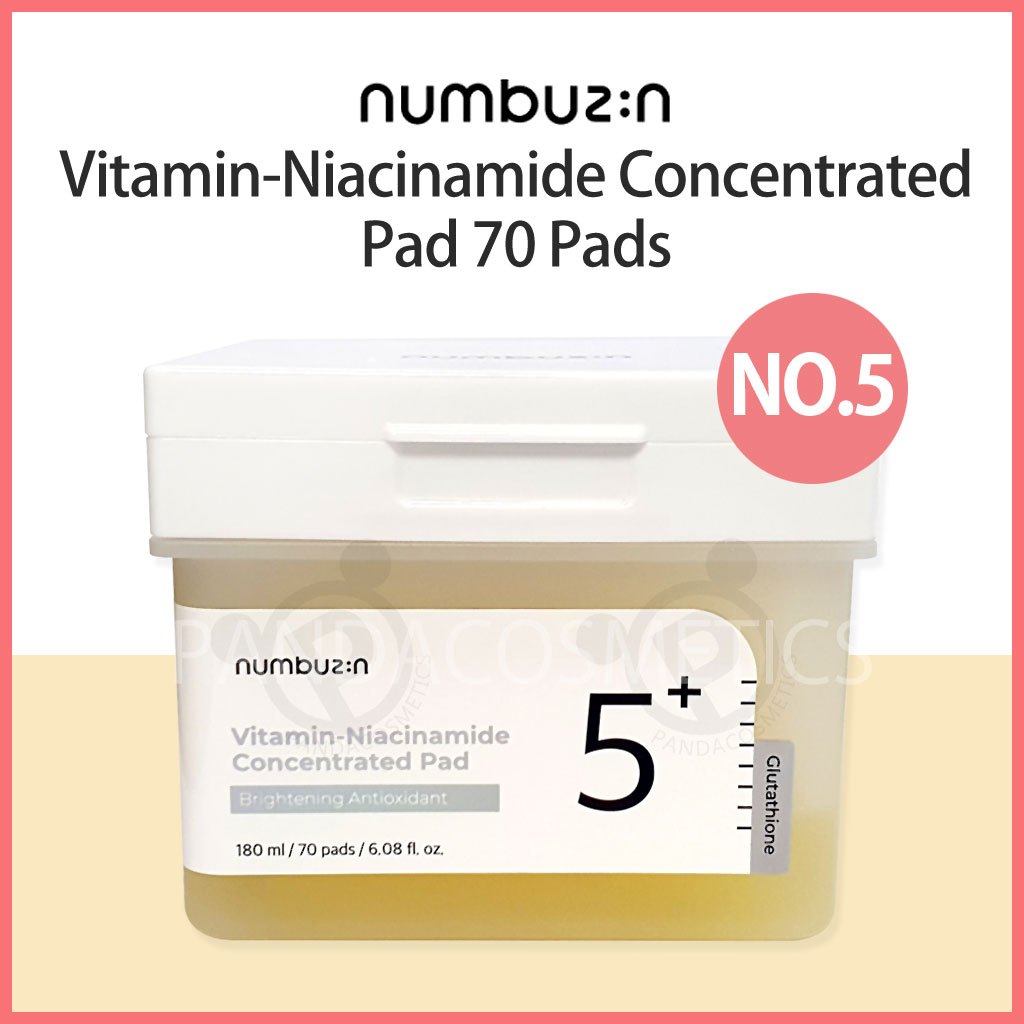 [NUMBUZIN] numbuzin No.5 Vitamin-Niacinamide Concentrated Pad 180ml (70 Pads) | Shopee Malaysia