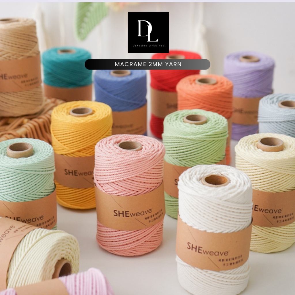 in Macrame Twisted Cord 2mm - Yarn 1 - 19 (Ship out in 1 day) | Shopee ...