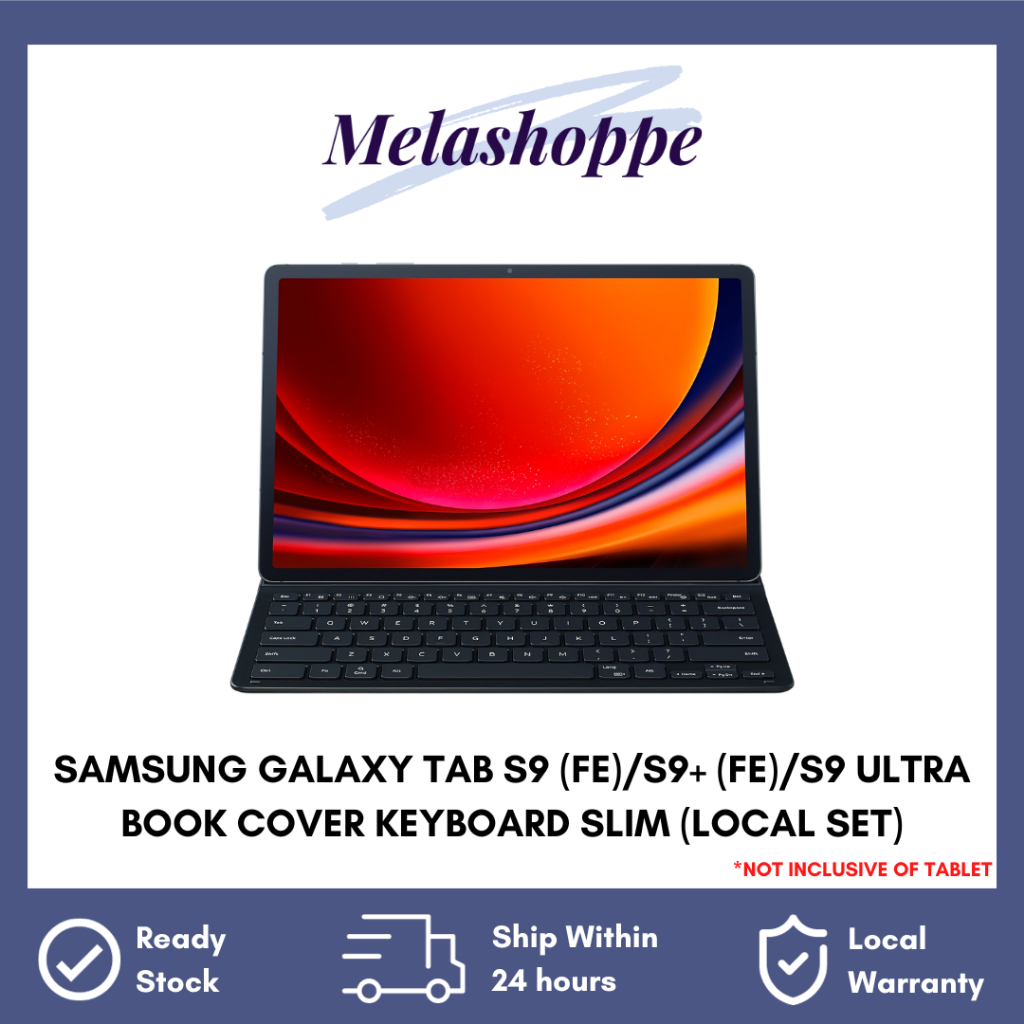 Samsung Galaxy Tab S9 (FE)/S9+ (FE)/S9 Ultra Book Cover Keyboard Slim ...