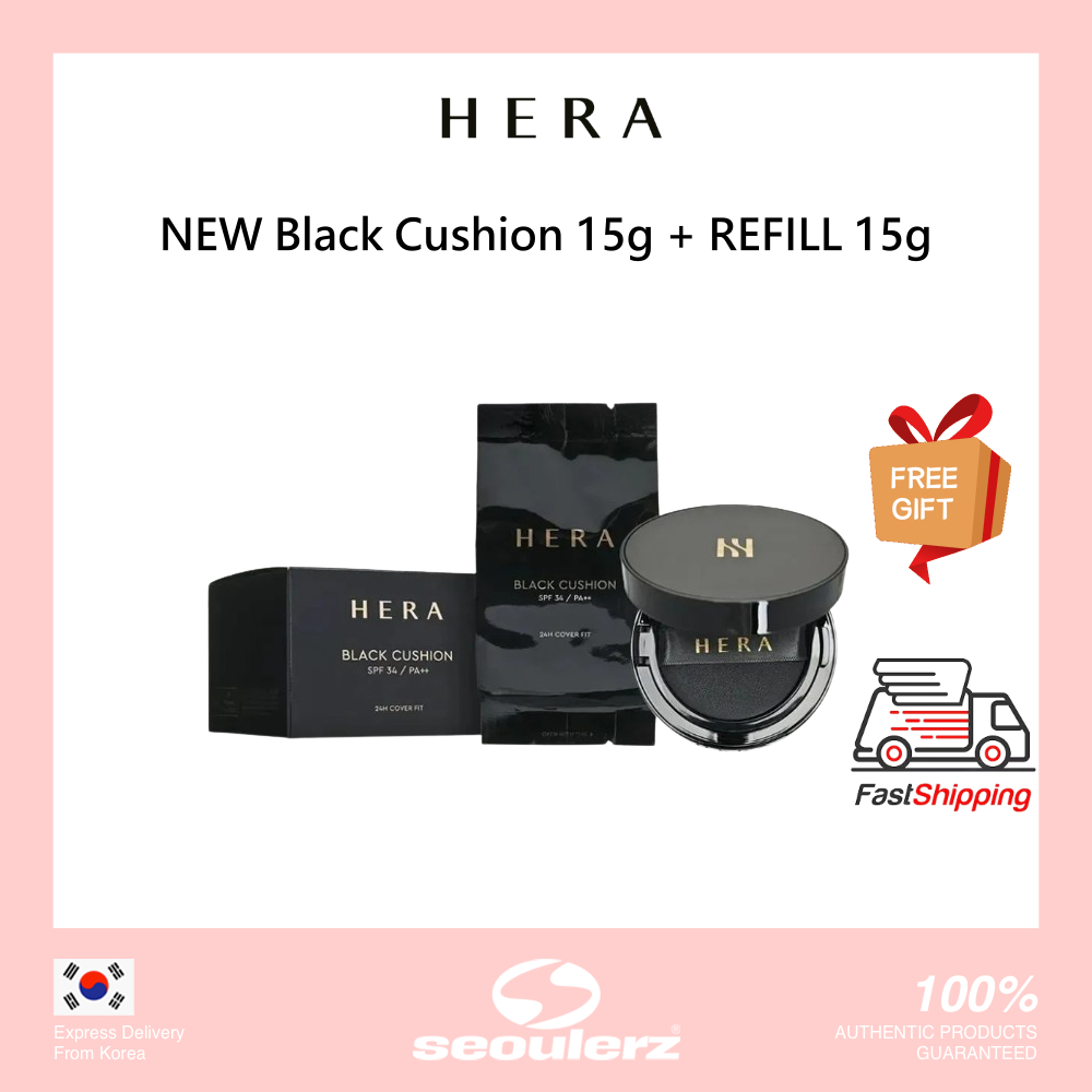 [HERA] NEW BLACK Cushion 15g+ REFILL 15g | Shopee Malaysia