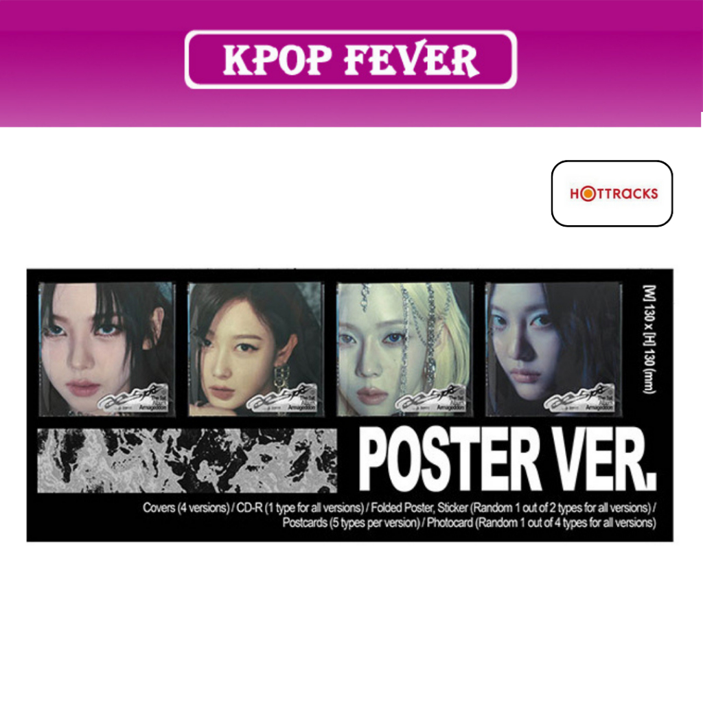 aespa - [ ARMARGEDDON ] 1st full album (POSTER ver.) + HOTTRACKS POB | Shopee Malaysia