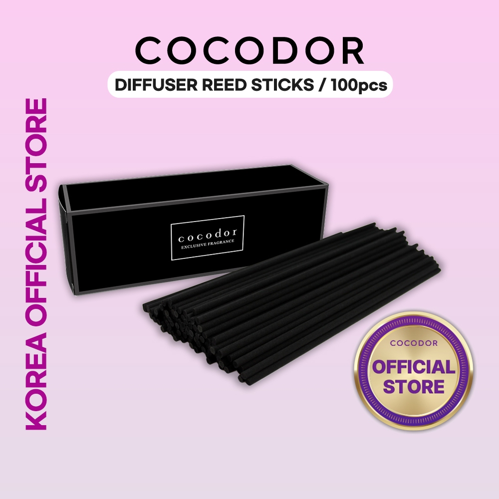 COCODOR Diffuser Black Fiber Reed Sticks (100 Pcs/8" x 4mm) | Shopee ...