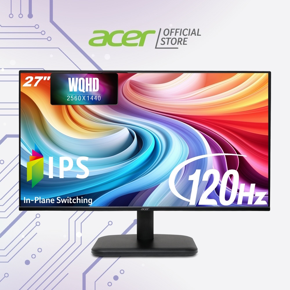 Acer EK1 Series EK271U G0 27-Inch WQHD IPS with 120Hz Refresh Rate ...