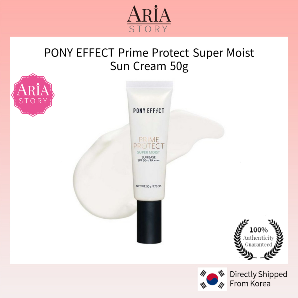 PONY EFFECT Prime Protect Super Moist Sun Cream SPF50+ /PA++++ 50g/ | Shopee Malaysia
