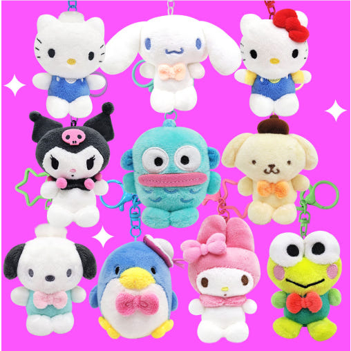 Sanrio Authentic 8cm Kuromi Cinnamoroll Pompom Purin Hello Kitty My Melody Pochacco Star Plush ...