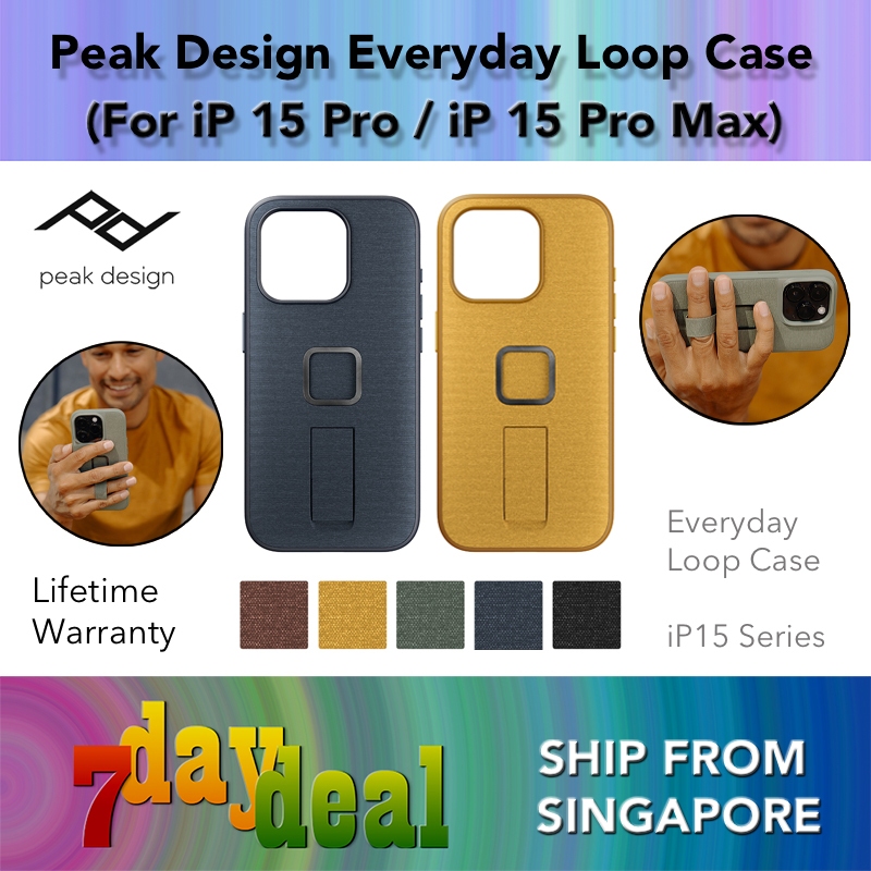 Peak Design Mobile Everyday Loop Case (For iP 15 Pro and iP 15 Pro Max ...