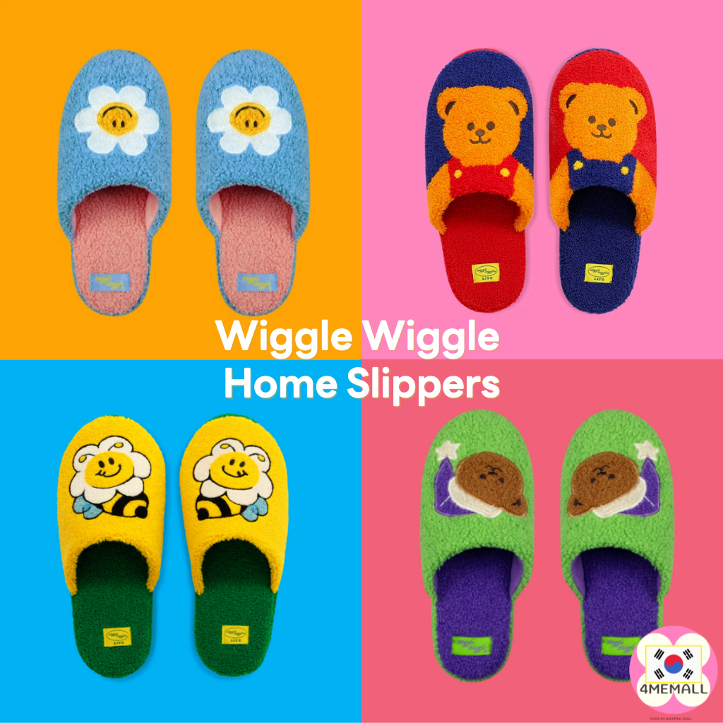 Wiggle Wiggle Home Slippers Living Room Slippers Gift 4 types | Shopee ...