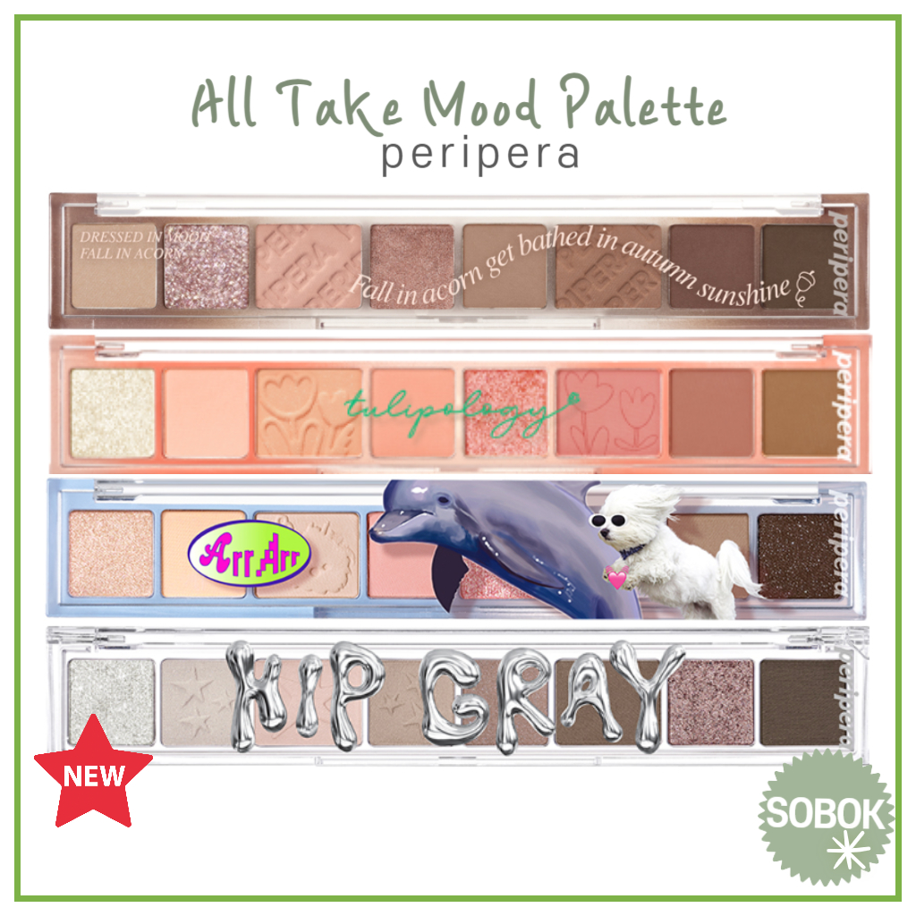 [Peripera] (+17 New ) All Take Mood Palette 17 colors Eyeshadow palette ...