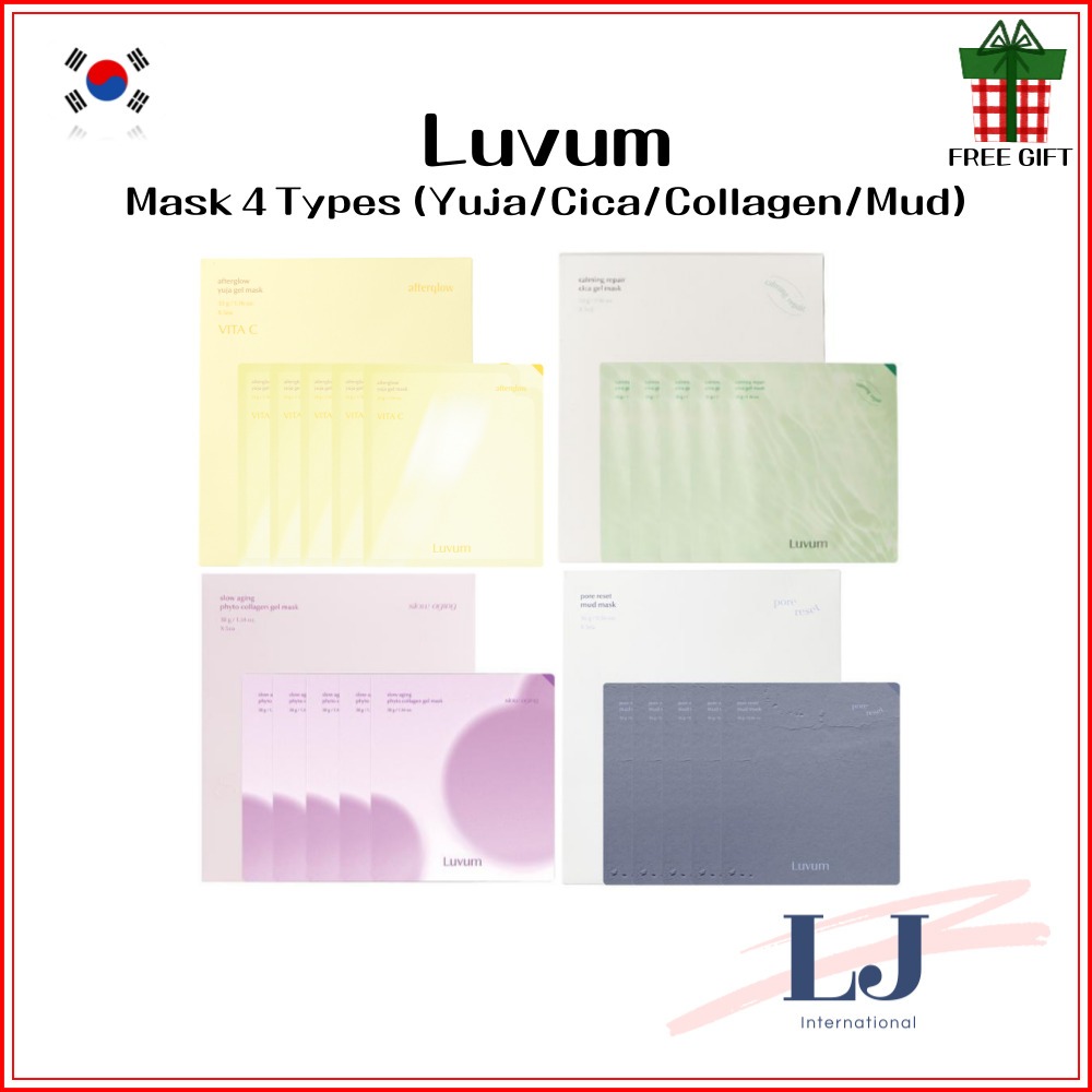 Luvum Mask 4 Types (Yuja/Cica/Collagen/Mud) | Shopee Malaysia