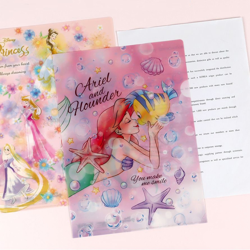 Disney Princess Ariel Mermaid PP A4 Document File Folder Paper L Holder ...