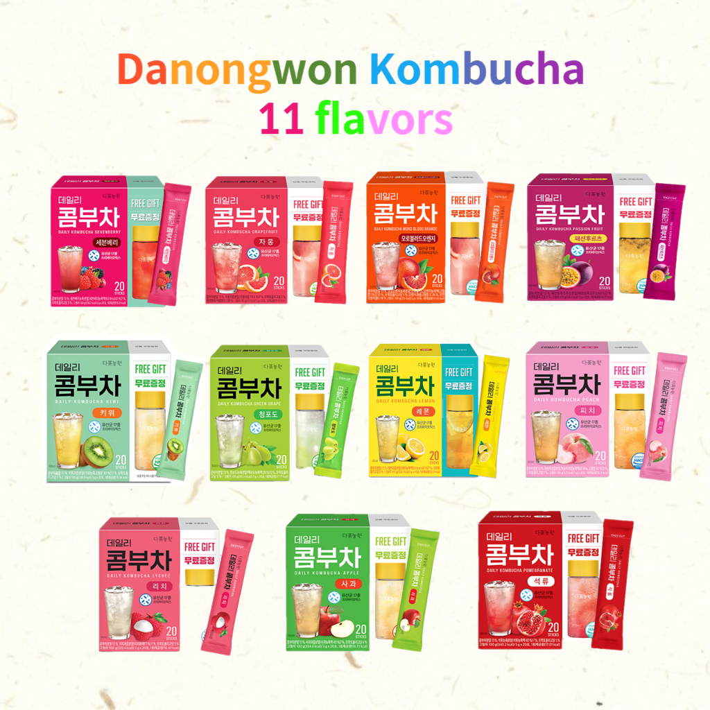 Danongwon Kombucha 11 flavors (NO box, NO bottle) no.540 | Shopee Malaysia