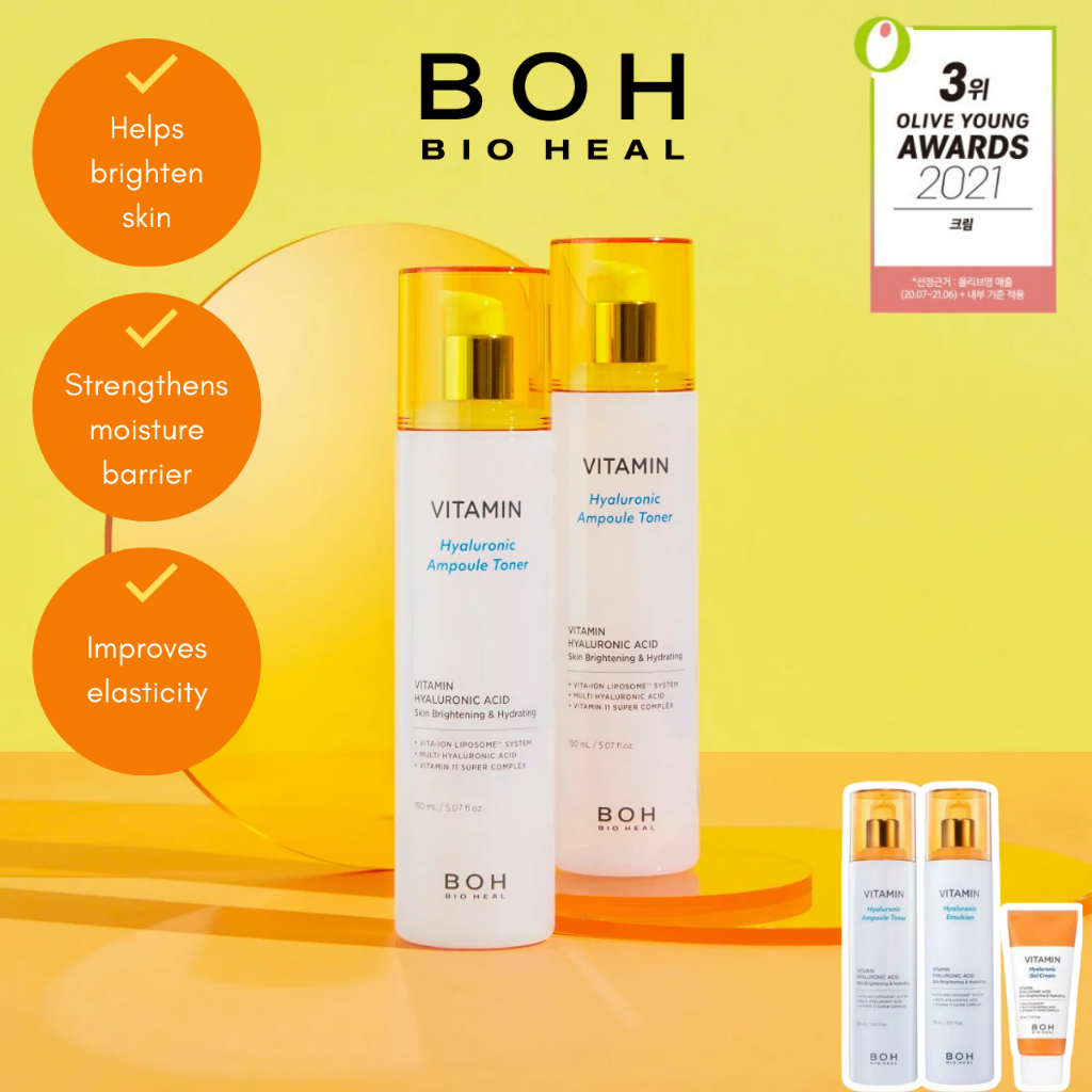 BIOHEAL BOH VITAMIN HYALURONIC AMPOULE TONER 150ml | Shopee Malaysia