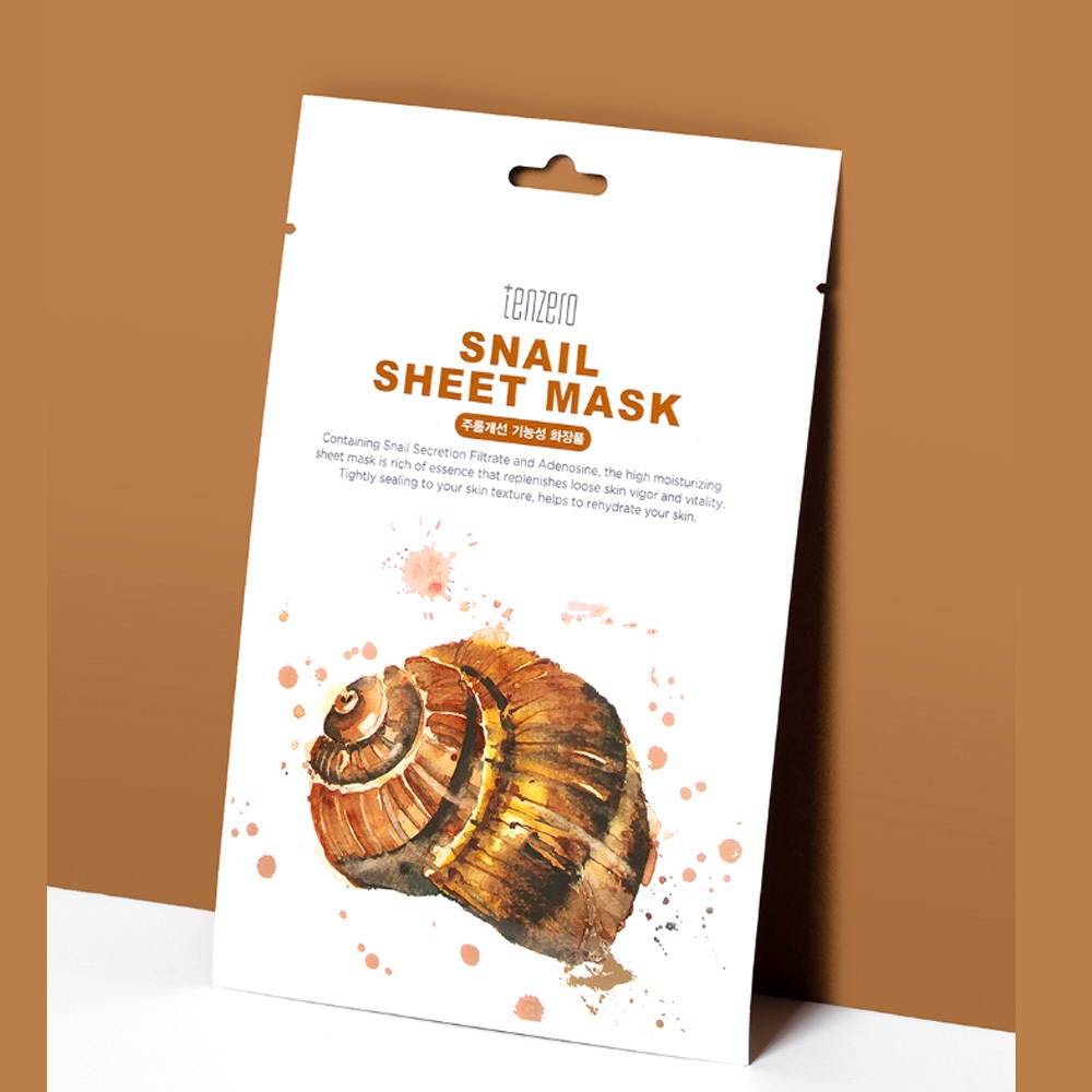 TENZERO 10 Sheets Mask Elasticity-enhanced nourishment, hydrated tone ...