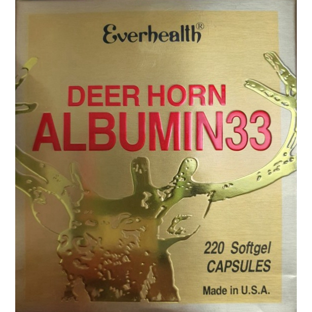 everhealth deer horn albumin 33 220 Soft Gels 鹿茸白蛋白膠囊 鹿角膠囊 | Shopee ...