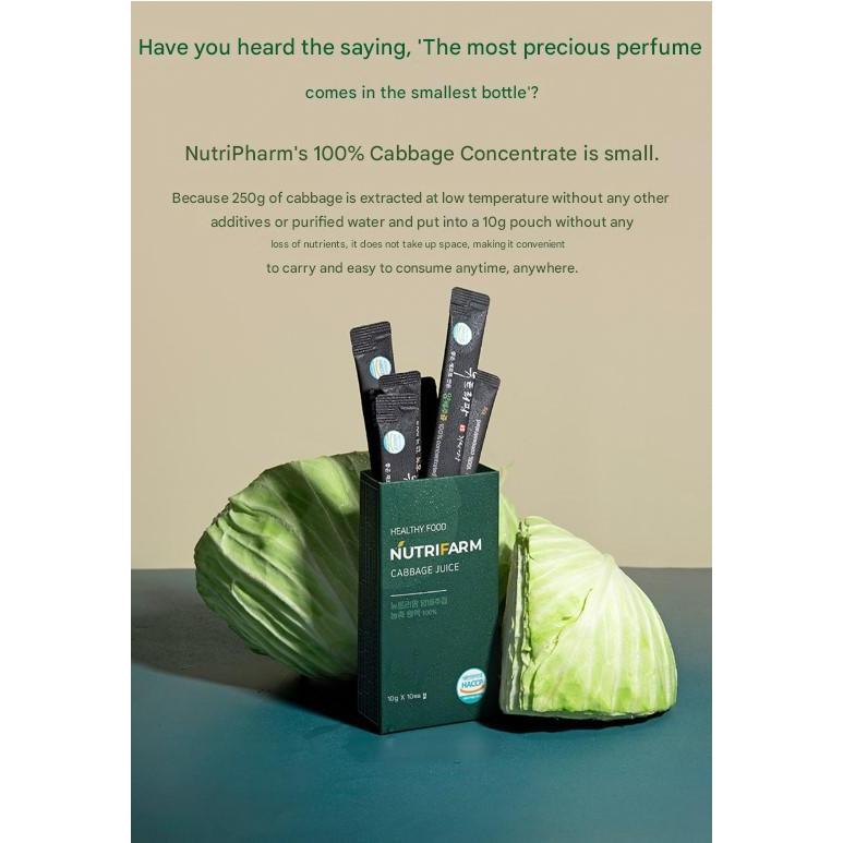NutriFarm Cabbage Juice Concentrate 10g x 30 Sachets (30-Day Supply ...