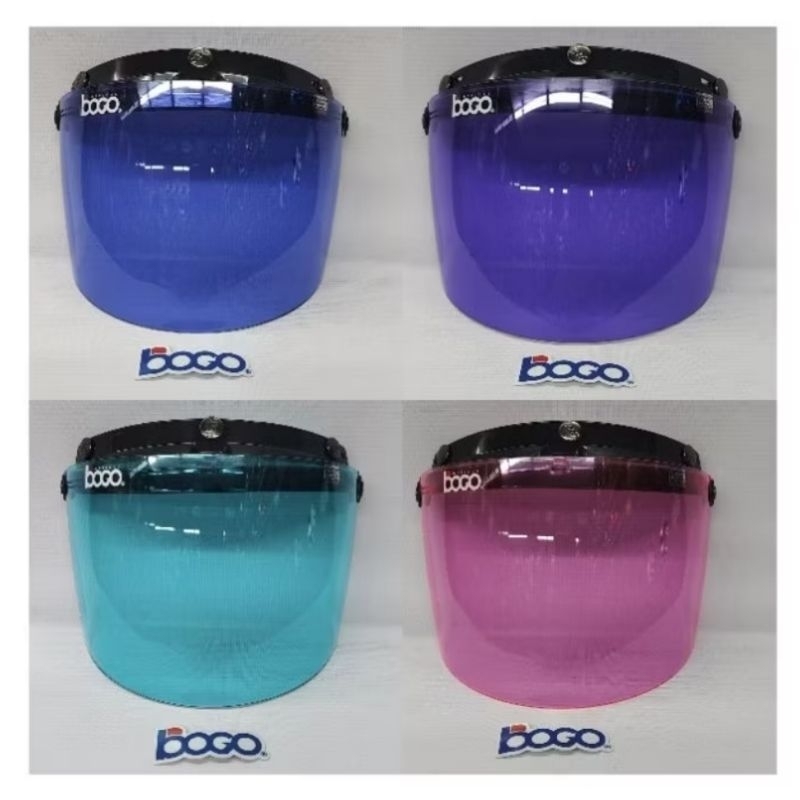ORIGINAL BOGO VISOR 3 BUTTON FOR HELMET MS88/SGV/MHR STENG | Shopee ...