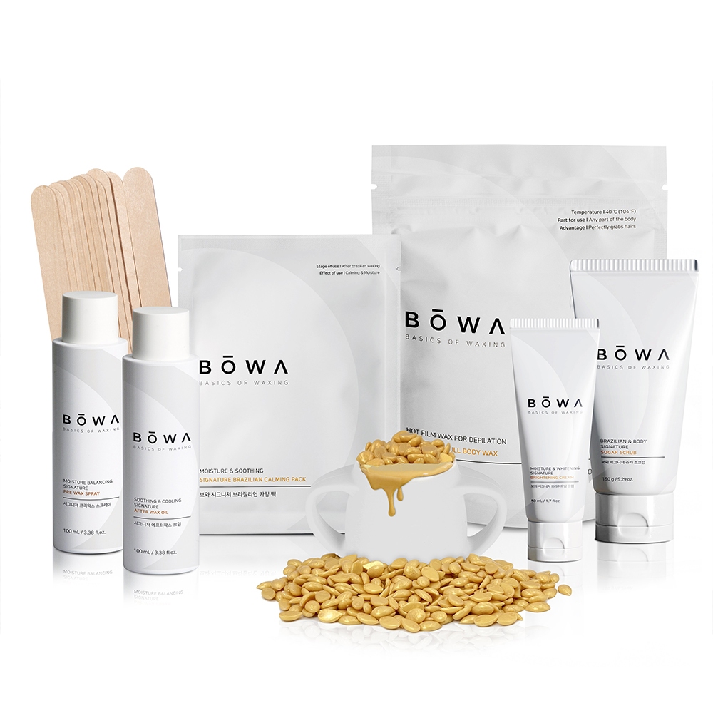 BOWA Signature Waxing Full Kit Hard Wax Preprocessor Post-processor ...