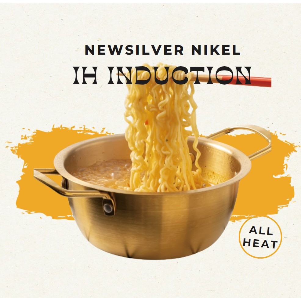 Nickel Silver Induction Pot Traditional instant noodle 16cm | Shopee ...