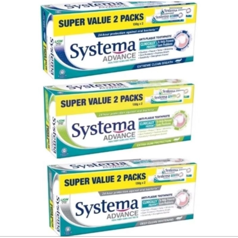 Systema Advance Toothpaste Super Value Pack 130g×2(EXP:2027-2028 ...