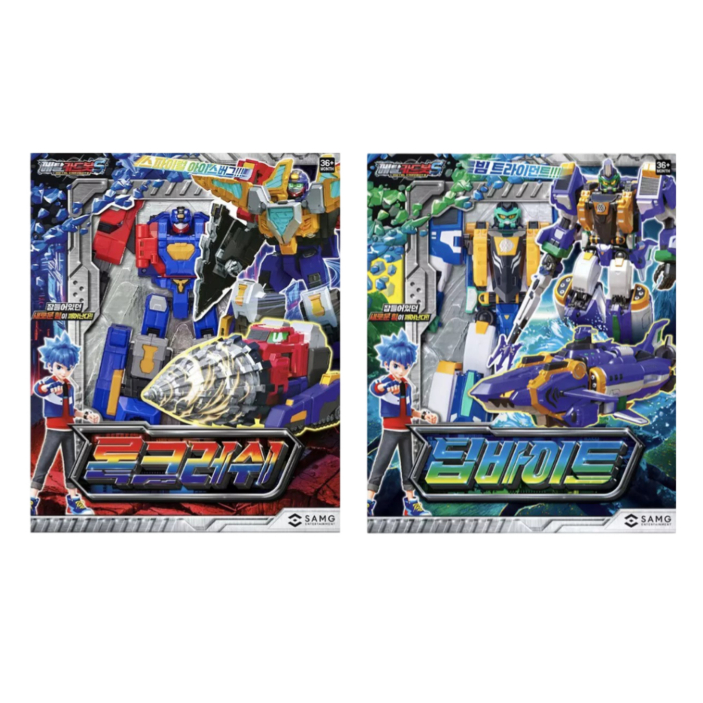 Metal Cardbot S Rock Crush & Deep Seek Transforming Robot Toy Set ...