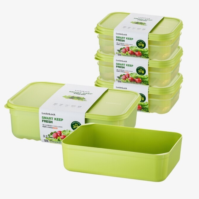LocknLock Smart Keep Fresh Sealed Container 1 Set (7pcs) Fresh Storage ...