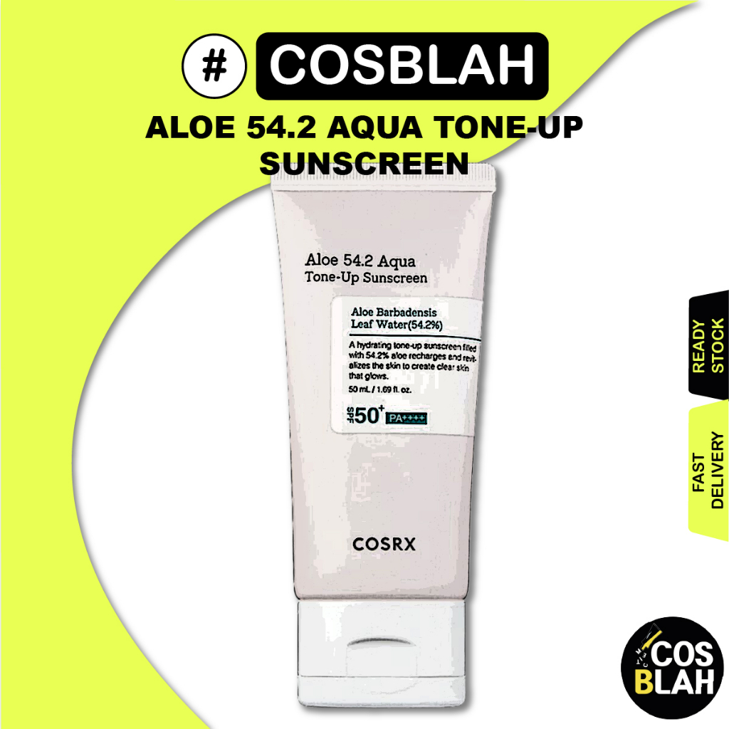 [COSRX] Aloe 54.2 Aqua Tone-up Sunscreen SPF50+ PA++++ 50ml | Shopee Malaysia