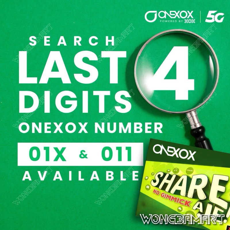 Vip Number CHOOSE LAST 4 DIGIT Onexox 400gb Xox Sim Card Onexox Simkad ...
