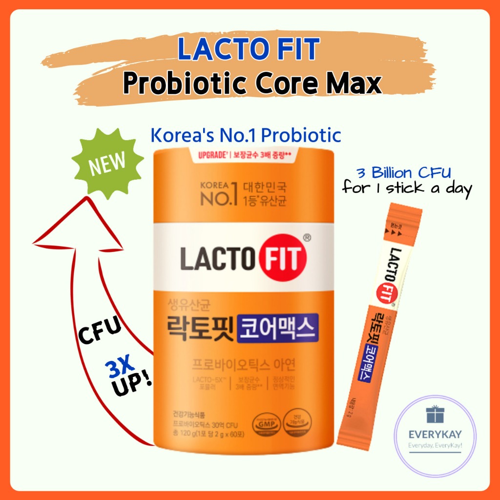 🇰🇷[LACTOFIT] Probiotic Core Max | Probiotics | 3 Billion CFU | Upgrade ...
