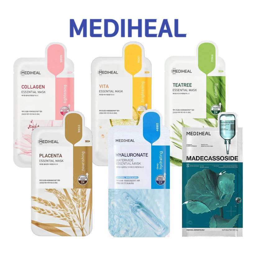 Mediheal Essential Mask Pack 10sheets (Collagen /Vita /Tea Tree ...