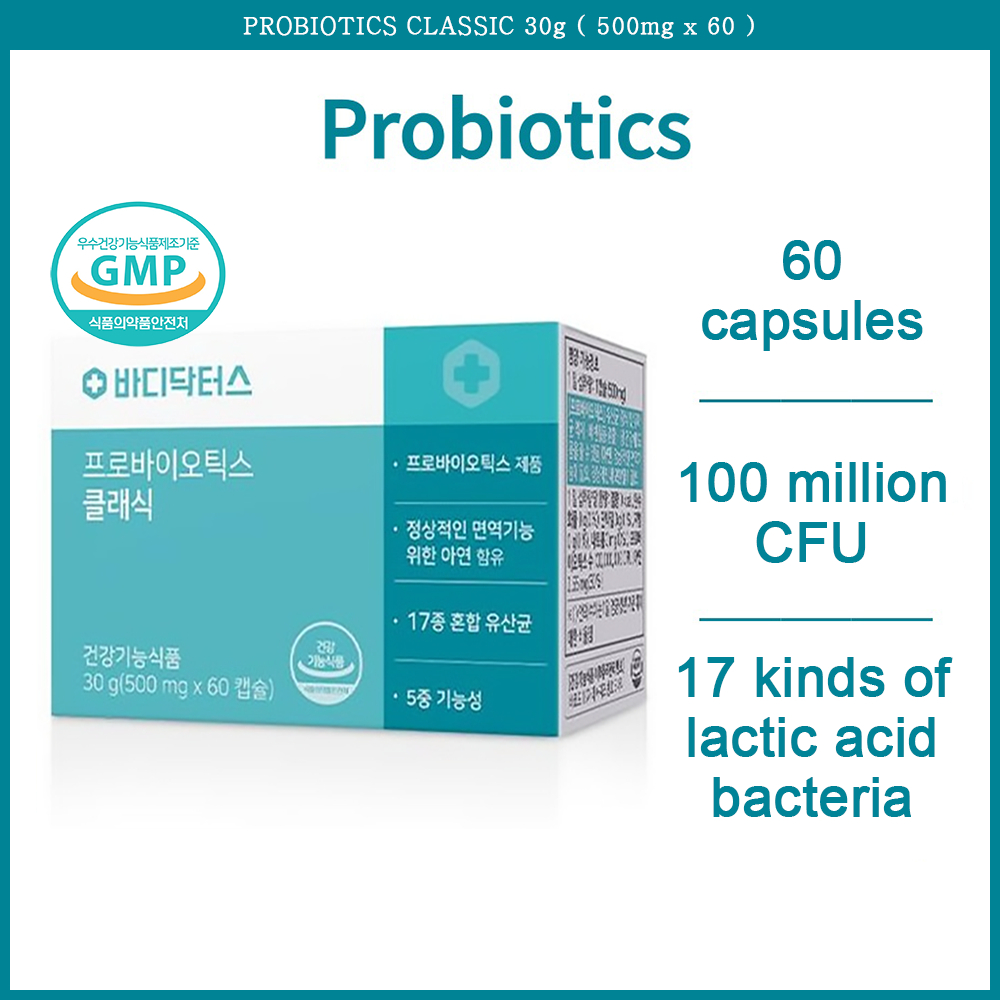 Probiotics Classic 500mg x 60 capsules/prebiotics/postbiotics/slimming ...