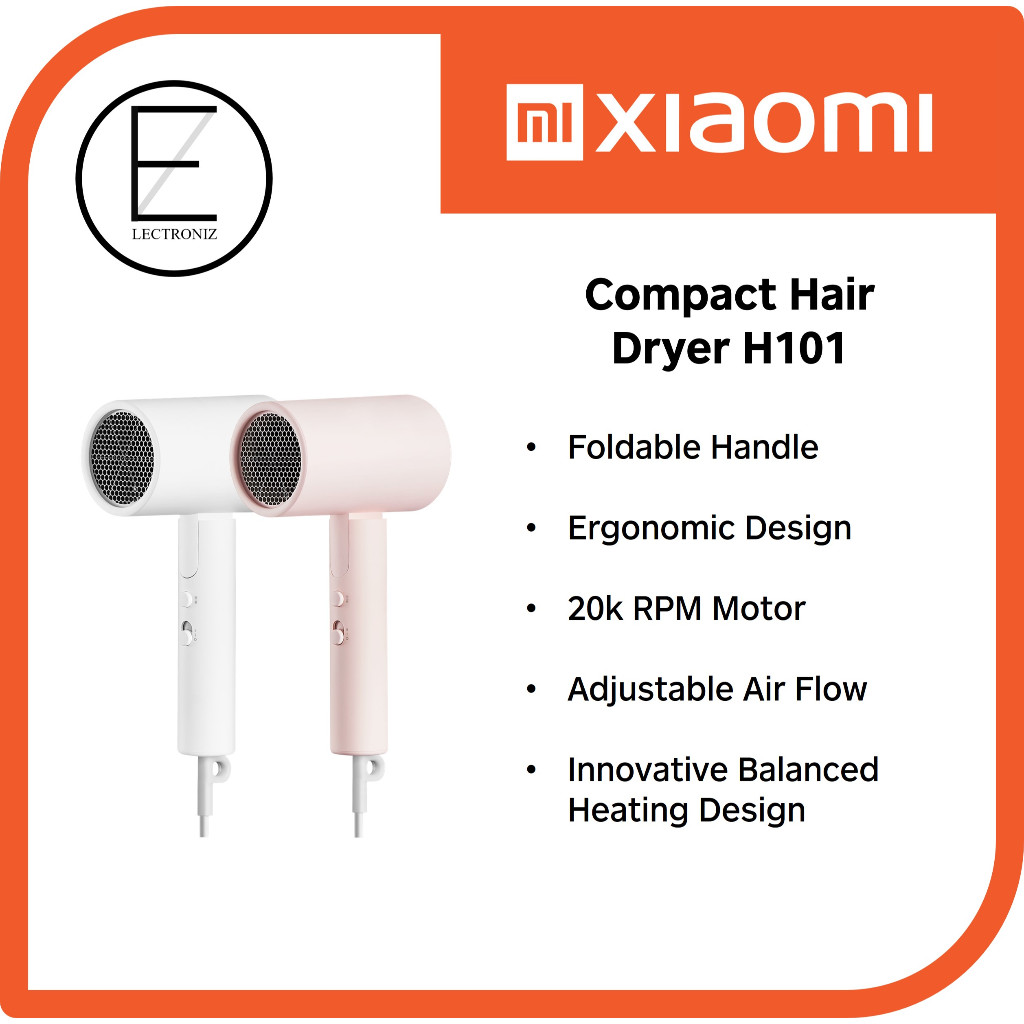 Xiaomi Compact Hair Dryer H101 | Global Version | Shopee Malaysia
