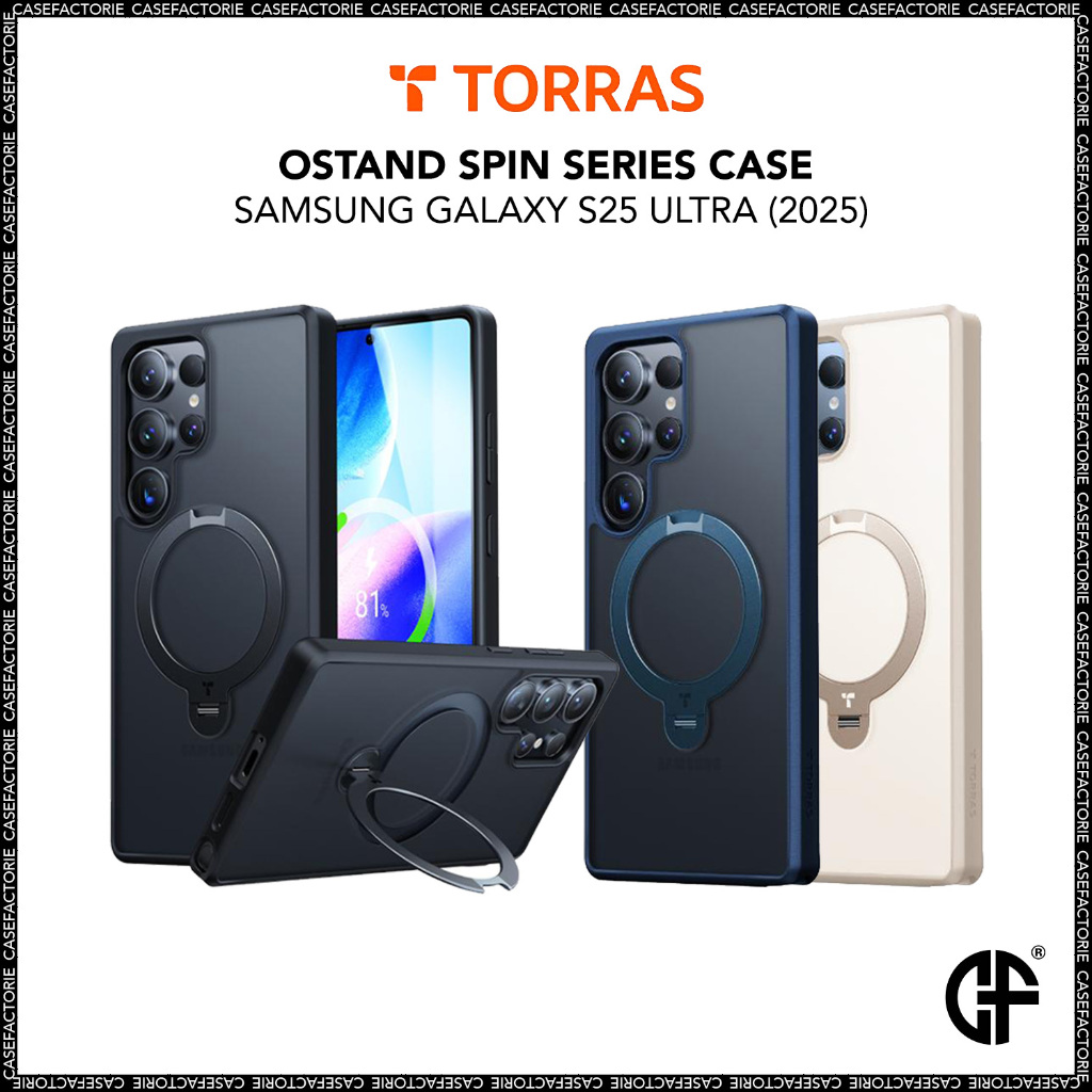 TORRAS Ostand Spin Series Case for Samsung Galaxy S25 Ultra (2025 ...