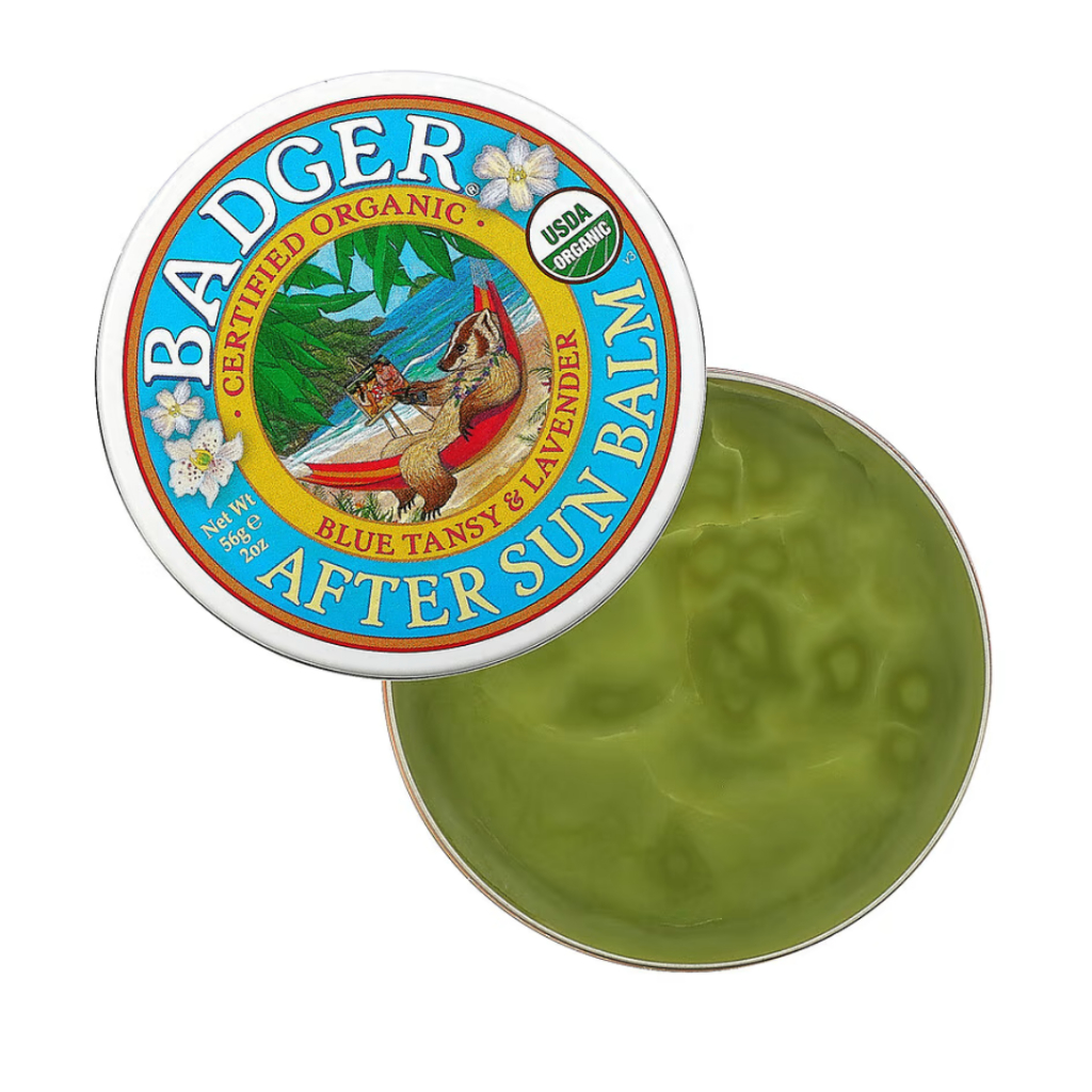 Badger Company, Organic After Sun Balm, Blue Tansy & Lavender, 2 oz (56 ...