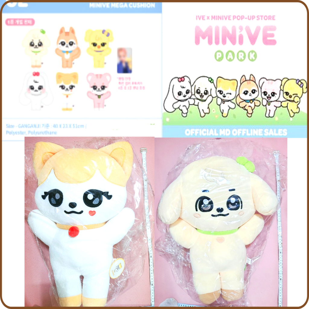 (IVE X MINIVE POP UP STORE) MINIVE MEGA CUSHION (62 cm x 43cm_approximately) | Shopee Malaysia
