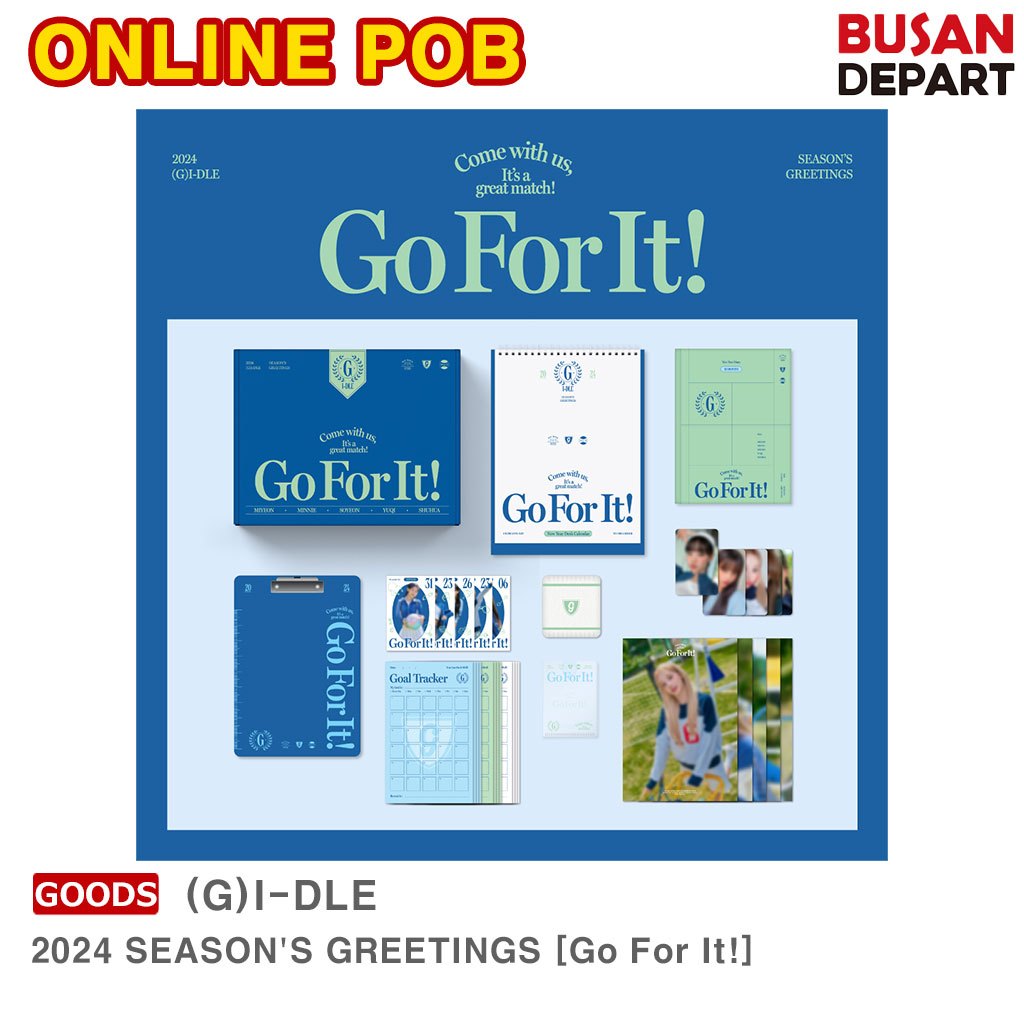 [ONLINE POB](G)I-DLE 2024 SEASON'S GREETINGS [Go For It!] | Shopee Malaysia