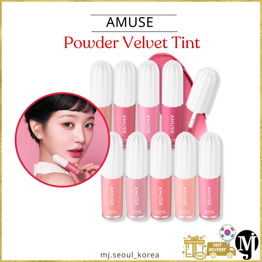 Amuse Powder Velvet Tint Lip tint 9colors | Shopee Malaysia